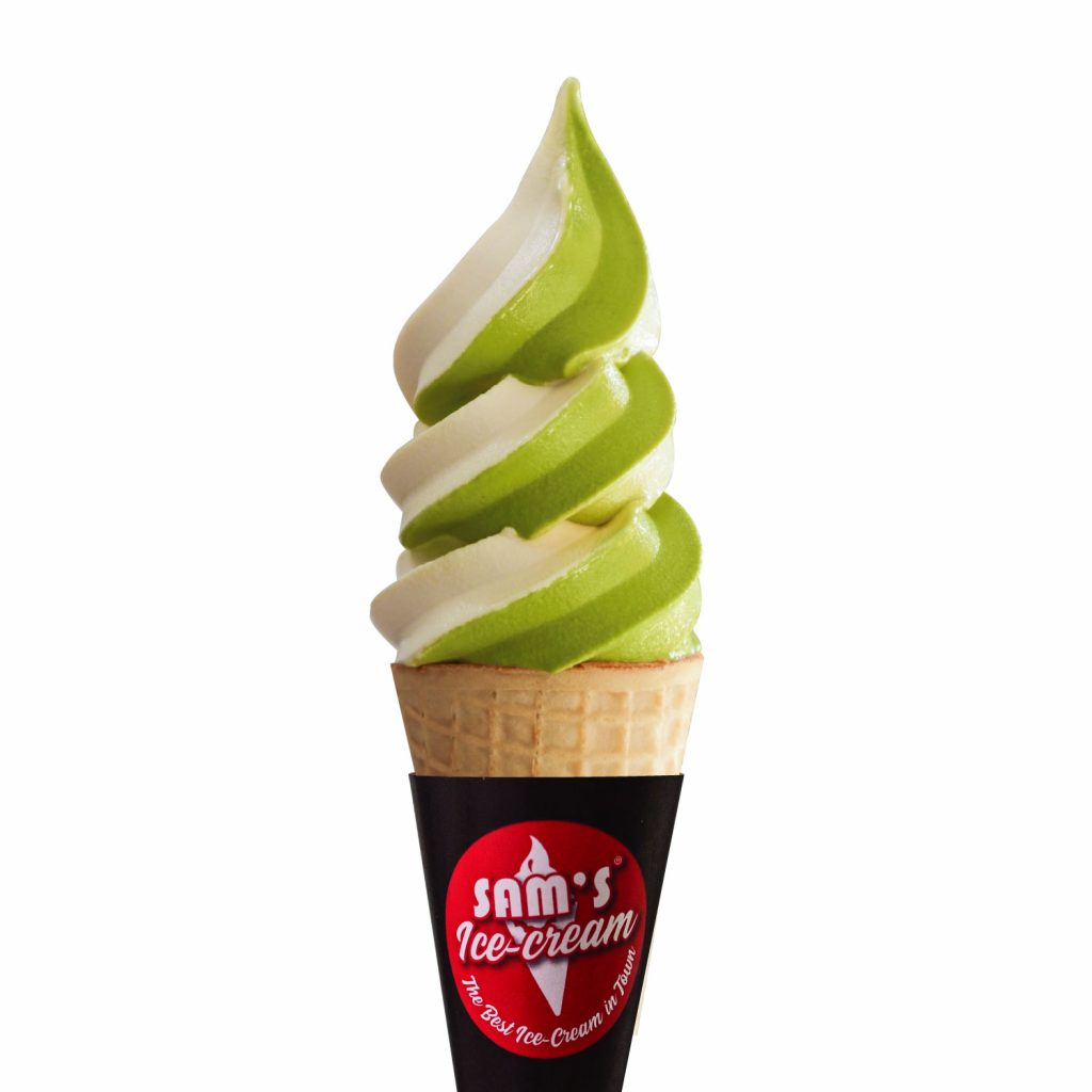 SAMS ICE-CREAM BROWN CONE TWIST CLASSIC/GREEN – Sam's Ice Cream